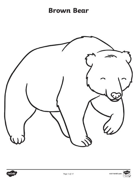 Brown Bear Brown Bear Colouring Sheets Ver 1 Pdf