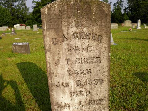 Celia Ann Thompson Greer 1839 1917 Mémorial Find A Grave