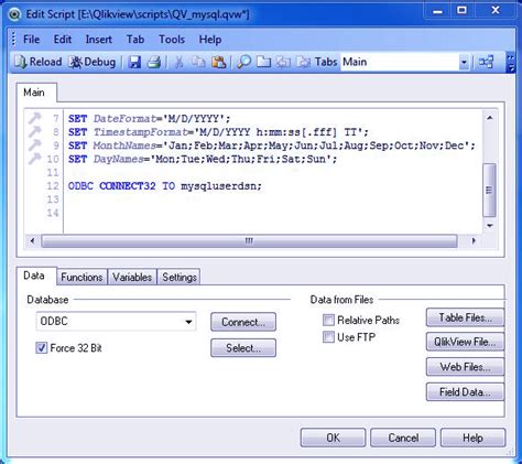 QlikView Database Connection QlikView Inline Data DataFlair