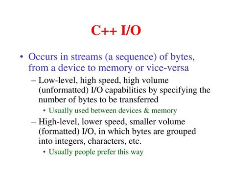 ppt c stream input output powerpoint presentation free download