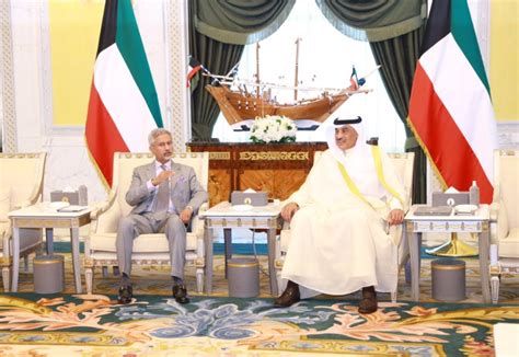Visiting Indian Minister Dr S Jaishanker Called On Kuwait Crown P