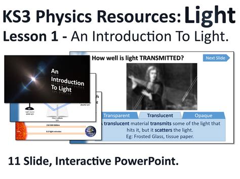 KS3 Physics Lesson Resources Light An Introduction To Light Lesson 1 Teaching Resources