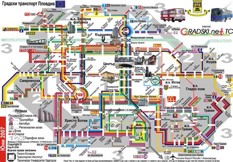 Карта градски транспорт София Варна и Пловдив Полезно полезни линкове указател