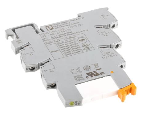 Phoenix Contact 120v Ac Spdt Interface Relay Module Chassis Mount Plc Rsc 120uc 21 Rs