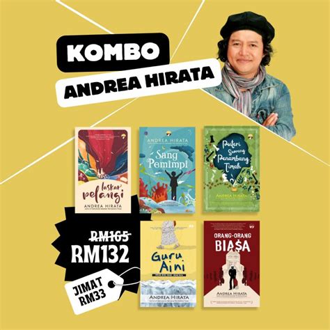 Recommended Kombo Andrea Hirata 5 Buku Karya Andrea Hirata Shopee