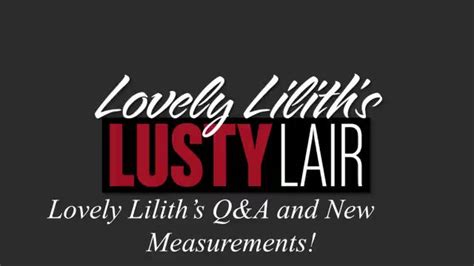 Lovely Lilith On Twitter Wow Minute Lovely Lilith Q And A And Measurements Is Selling