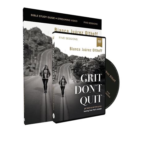 Buy Grit Dont Quit Study Guide With Dvd Get Back Up And Keep Going