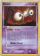 Ex Unseen Forces Unown Collection Pokemon Card Set List