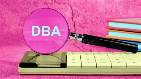 Dba Database Administrator Acronym Business Concept Written In A Notebook Through A