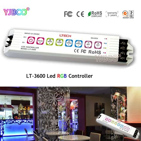 LED Controller Multi Function LTECH LT 3600 Led RGB Controller Common Anode MAX18A Input For