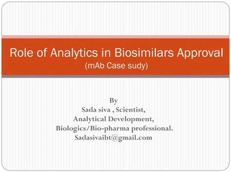 Biosimilarspptx Pharmaceutical Industry Industries