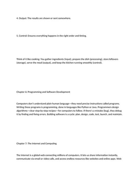 Fundamentals Of Computing A Clear And Practical Guide Docx