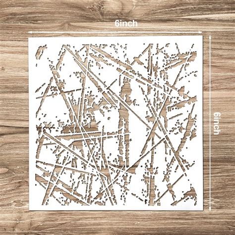 10 Plantillas Para Pintura En Aerosol Plantillas Reutilizables De 6 X 6