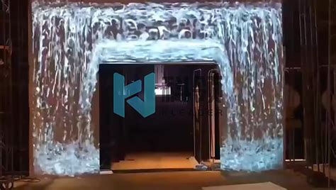 마술 상호 작용하는 투상 3d 폭포 문 동적인 디지털 방식으로 예술 생기 Immersive Bigscreen Led 영상 벽