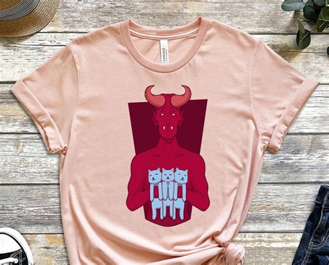 Devil Shirt Satan Shirt Cat Shirt Cat Lover Tee Kitty Shirt Sin