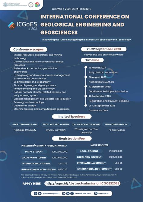 International Conference On Geological Engineering And Geosciences ICGoES 2023 Universitas
