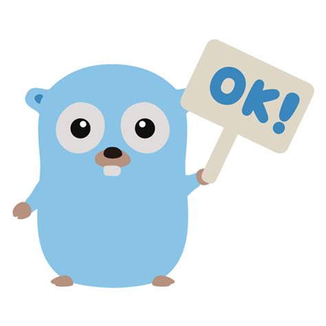 Go Lang Gopher Okay Sticker Just Stickers Just Stickers
