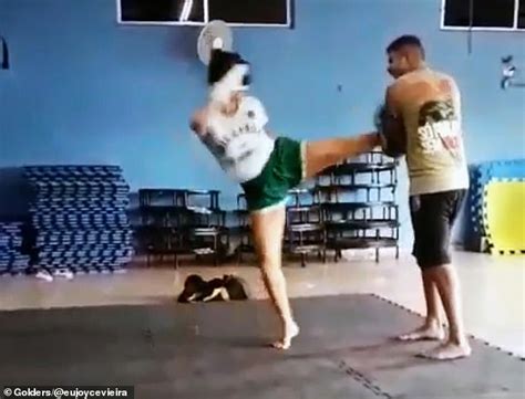 Female Mma Fighter Punches Fan Performing A Sex Act During A Photo Shoot In Brazil Daily