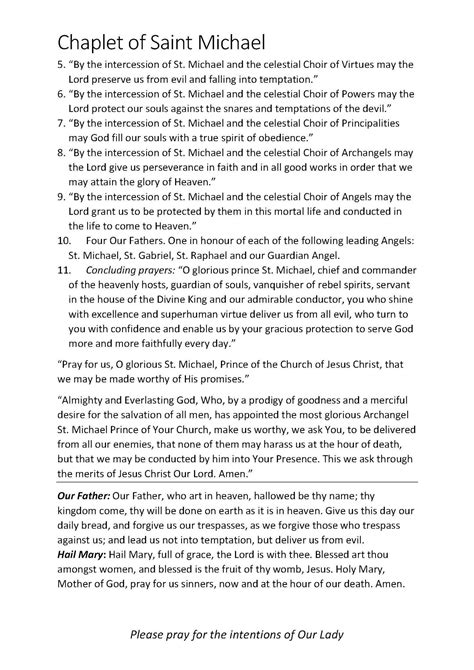 How To Pray The Chaplet Of St Michael What The Choirs Of Angels Mean