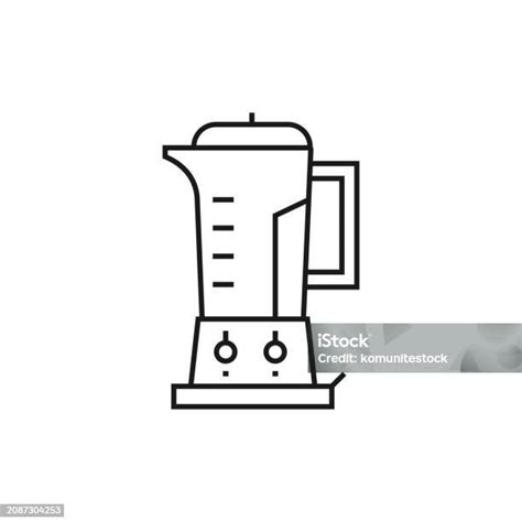 블렌더 라인 아이콘 벡터 일러스트 레이 션입니다 로고 모바일 앱 웹사이트 Ui Ux 기호 기호에 대한 아이콘 디자인 0명에 대한 스톡 벡터 아트 및 기타 이미지 Istock