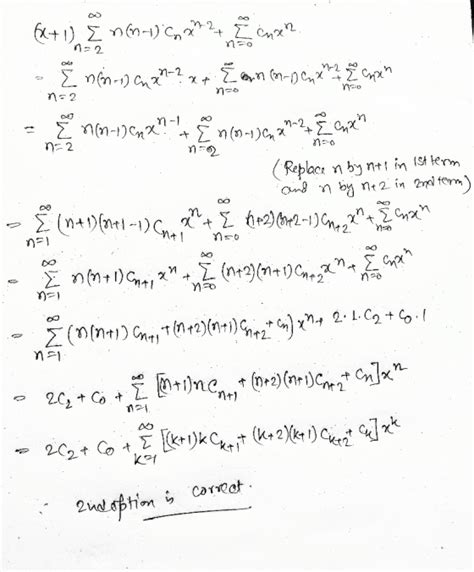 Rewrite The Given Expression Using A Single Power Series Whose General