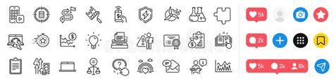 Technical Documentation New Mail And Journey Line Icons Pack For Web App Social Media Icons