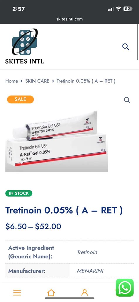 First Time Useinquiry Rtretinoin