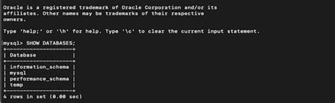 Can T See MySQL Database From Terminal That I Created On Workbench