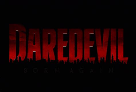 Daredevil Born Again Logo  Daredevil Born Again Logo Title