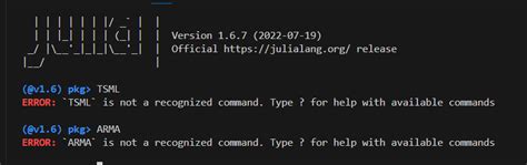 Question About Pkg General Usage Julia Programming Language