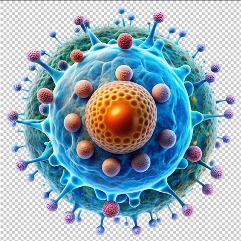 Premium Psd Closeup Of Hivaids Virus Under Microscope