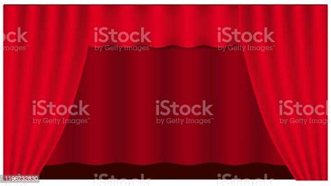 흰색 배경에 극장 커튼입니다 극장 무대 장식 요소입니다 장식 디자인을위한 고전적인 커버 디자인 빨간 커튼입니다 격리 벡터입니다 시네마 프리미어 0명에 대한 스톡 벡터 아트