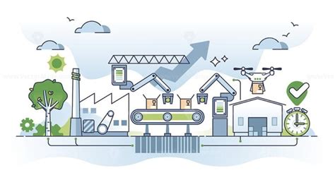 Process Optimization With Effective And Lean Manufacturing Outline Concept Vectormine