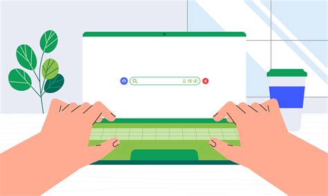 Business Hands Typing Laptop Keyboard Browser On Screen At Office Desk Concept 38449758 Vector