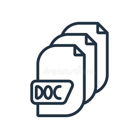 Document Icon Vector Isolated On White Background Document Sign Stock