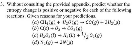 Answered 3 Without Consulting The Provided Appendix Predict Whether