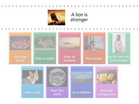 Comparatives Of Superiority Inferiority And Equality Find The Match