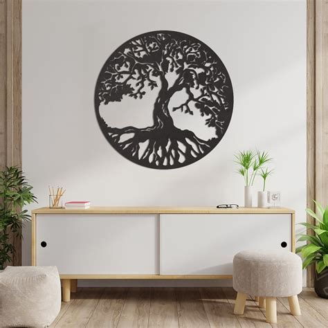 Wanddecoratie Levensboom Hout Wall Art Muurdecoratie