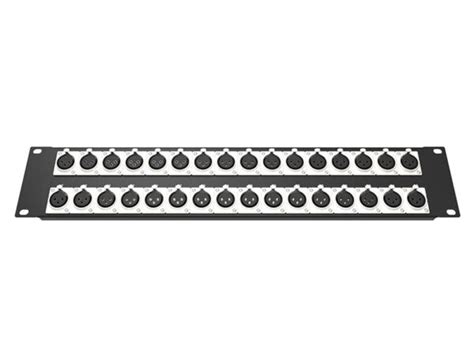 RPX2U32F 32 Port XLR Female Patch Panel 2U 19 Inch PropAudio
