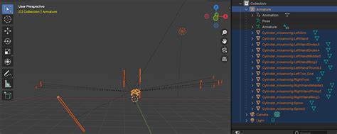 Add Mesh To Each Bone For Mixamo Armature FBX Animation Python
