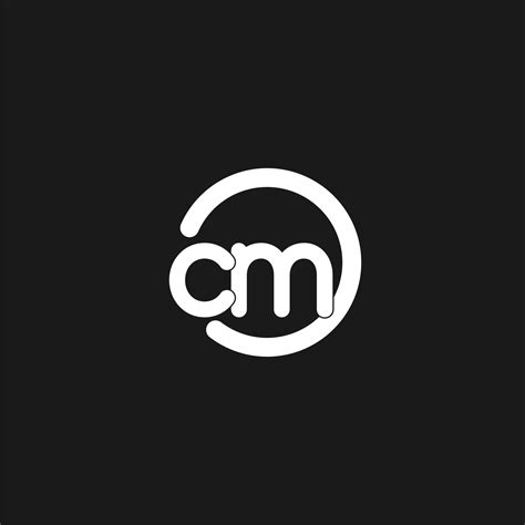 Initials Cm Logo Monogram With Simple Circles Lines 28266815 Vector Art At Vecteezy