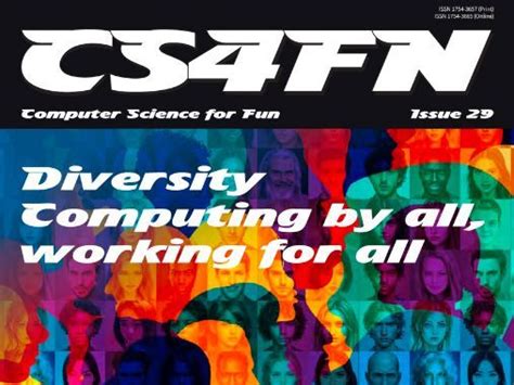 Cs4fn Diversity In Computing Free Magazine 20 Pg Pdf Teaching Resources