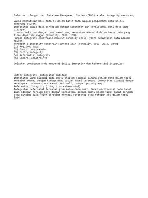 Session 4 Integrity Constraint Pdf Karier And Perkembangan Komputer