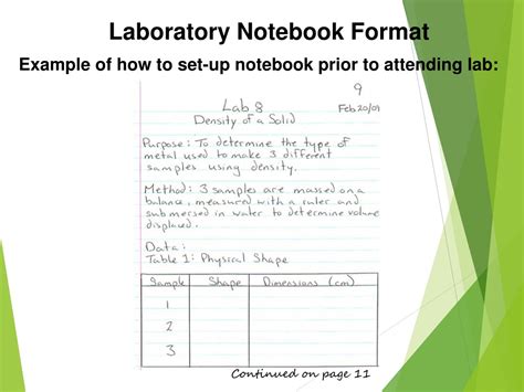 Ppt Lab Notebooks Procedure Powerpoint Presentation Free Download