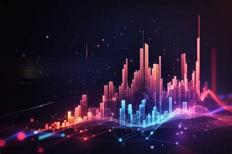 Premium Photo Big Data Analysis Technology Glowing Background Design