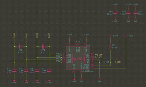 ADS122C04 Differential Measurement Input Matching And ESD Diode Activation Data Converters