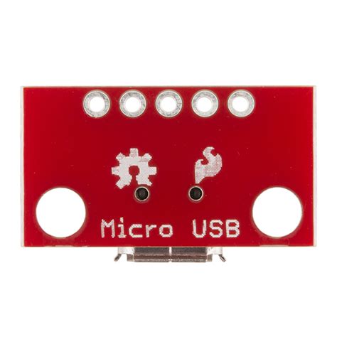 SparkFun MicroB USB Breakout BOB SparkFun Electronics
