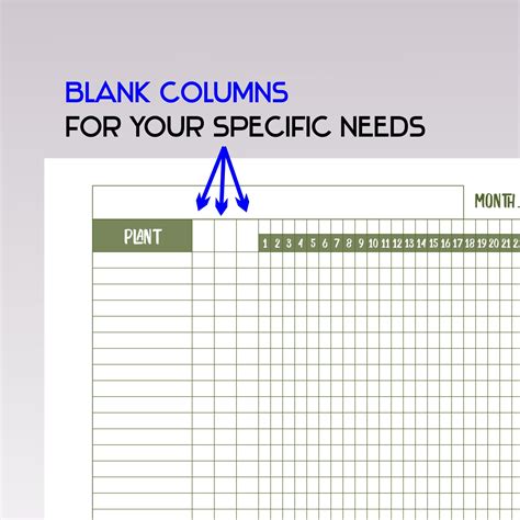 Indoor Plant Watering Tracker Printable Plant Care Schedule Inspire