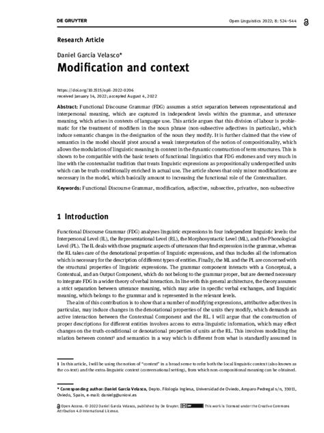 Pdf Modification And Context