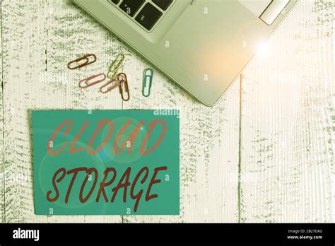 Writing Note Showing Cloud Storage Business Concept For The Digital Data Is Stored And Managed